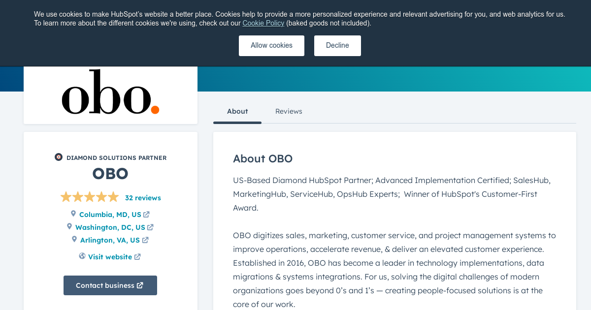 OBO Agency Services & Qualifications | HubSpot