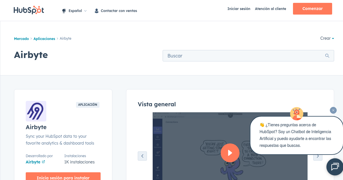 Airbyte - Aplicaciones de ETL para HubSpot | Airbyte