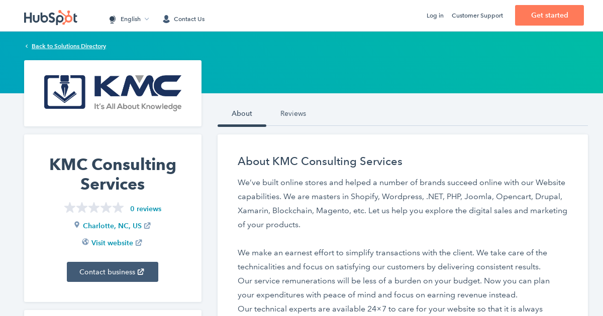 KMC Consulting Services Agency Services & Qualifications | HubSpot