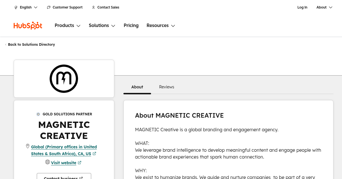 MAGNETIC CREATIVE Agency Services & Qualifications | HubSpot