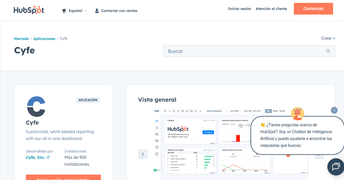 Cyfe - Aplicaciones de Analíticas de marketing para HubSpot | Cyfe, Inc.