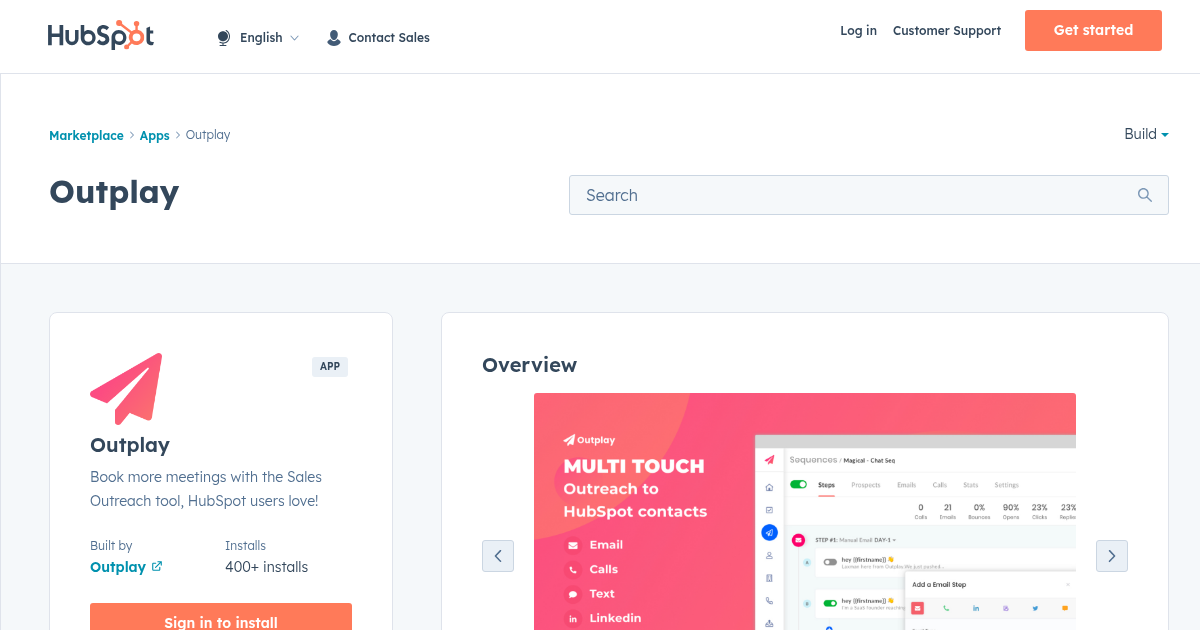 Outplay - Sales Enablement App for HubSpot | Outplay