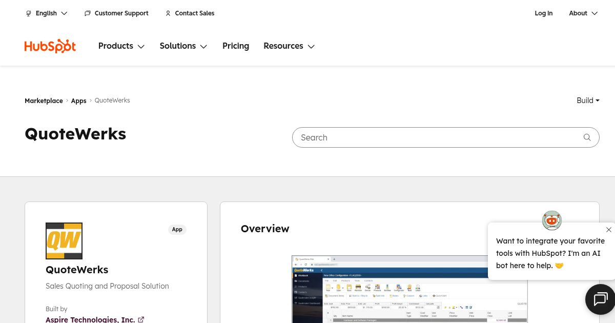 QuoteWerks - CPQ and Proposals App for HubSpot | Aspire Technologies, Inc.