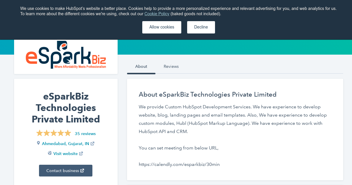 eSparkBiz Technologies Private Limited Agency Services & Qualifications ...