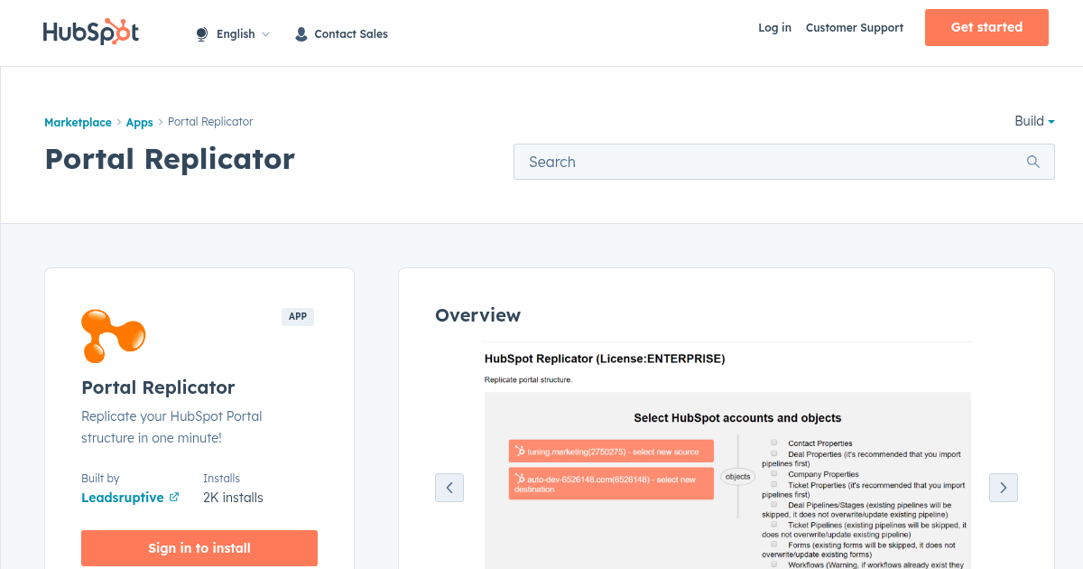 Portal Replicator - App for HubSpot | HubSpot