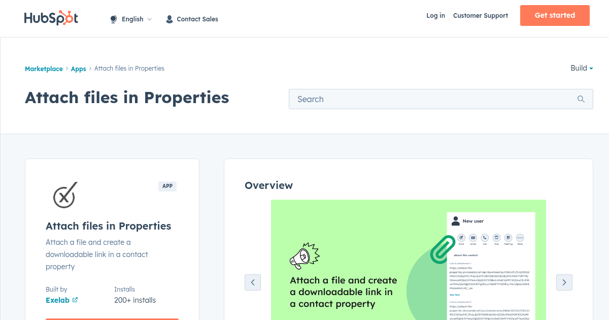 Attach files in Properties - Workflow Automation App for HubSpot | Exelab