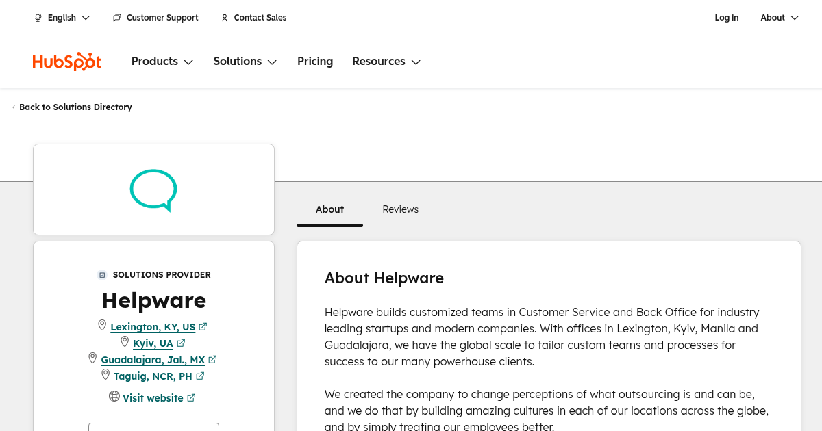 Helpware Agency Services & Qualifications | HubSpot