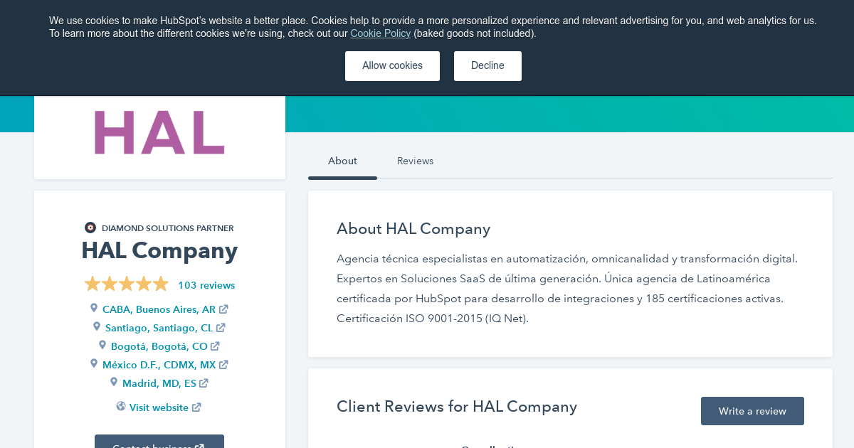 HAL Company Agency Services & Qualifications | HubSpot