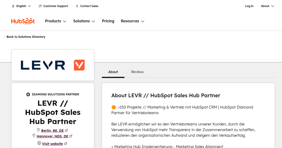 LEVR // HubSpot Sales Hub Partner Agency Services & Qualifications ...