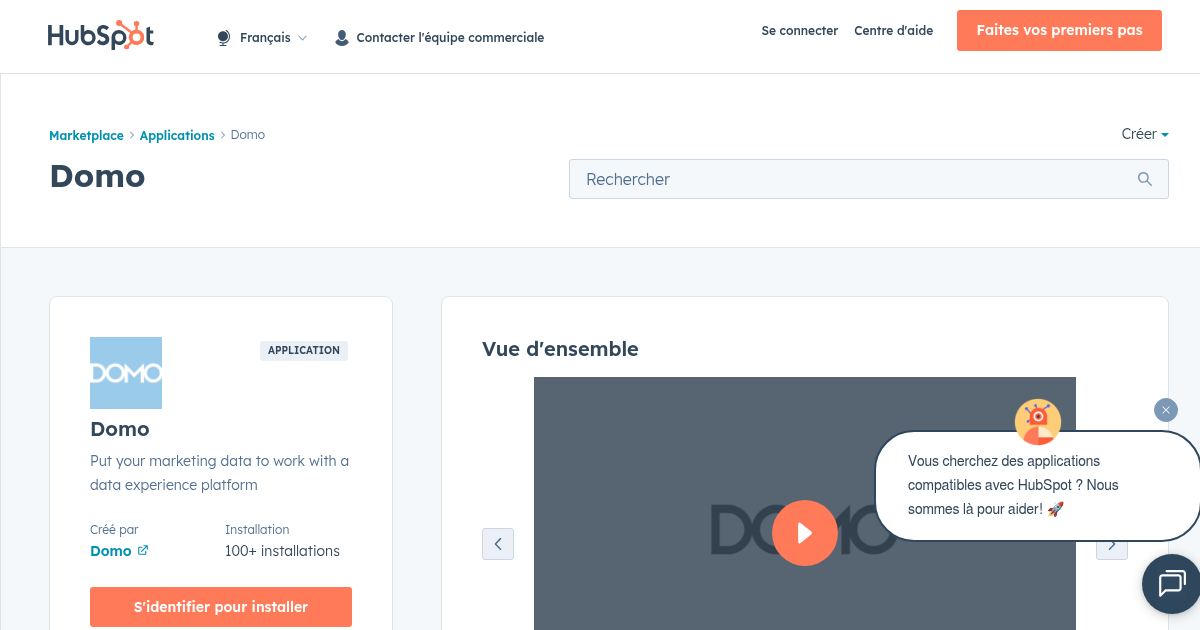Domo - Application pour HubSpot | HubSpot