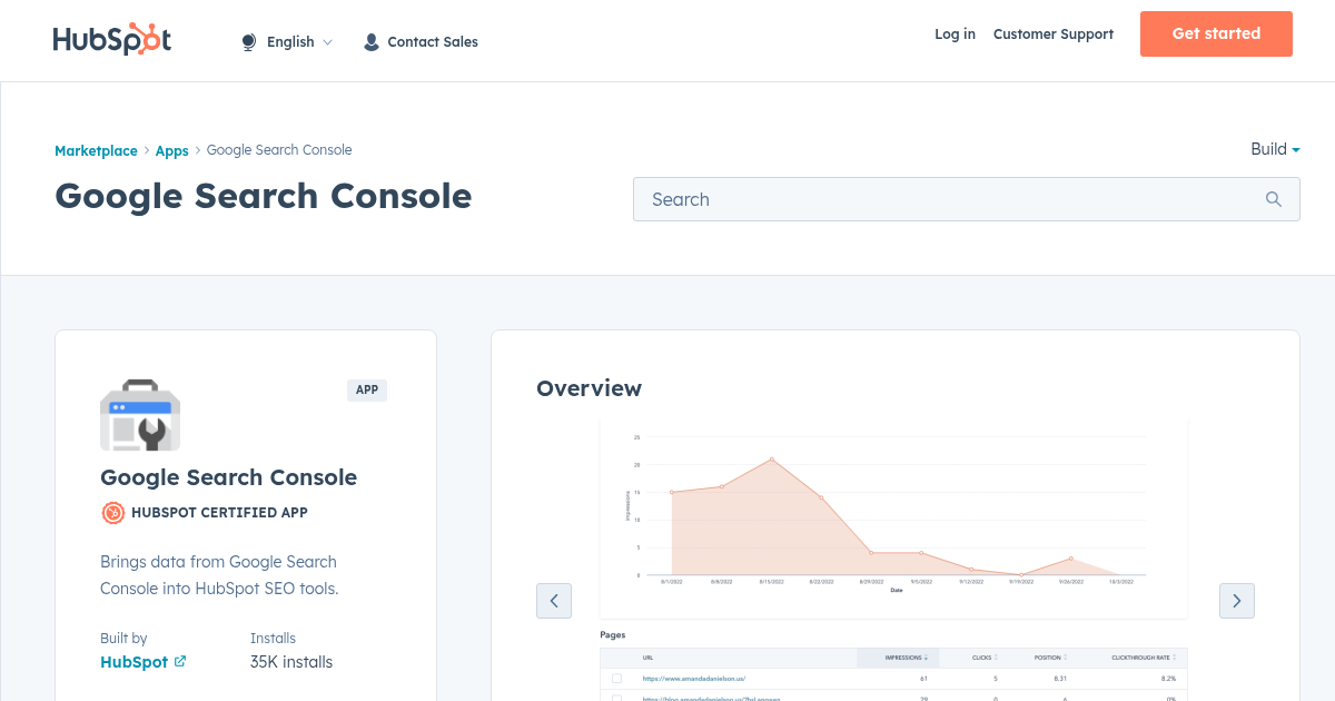 Google Search Console - SEO App for HubSpot | HubSpot