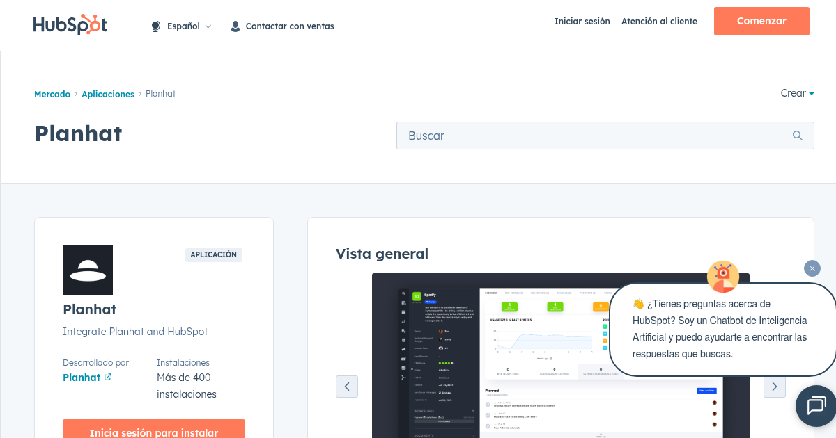 Planhat - Aplicaciones de Éxito del cliente para HubSpot | Planhat