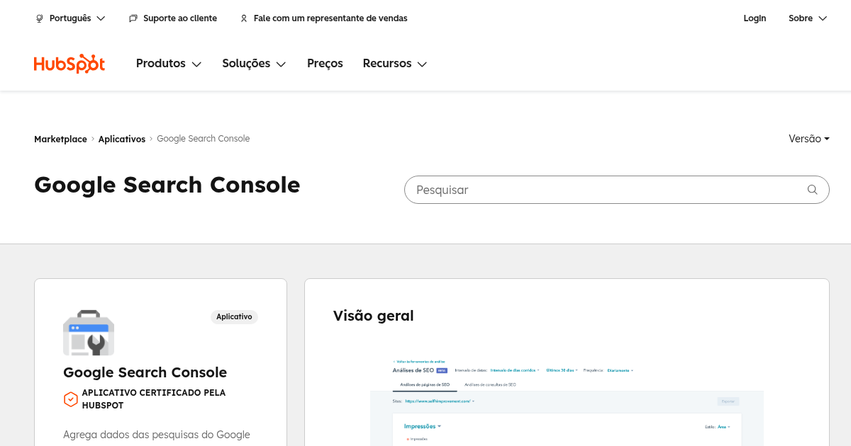 Google Search Console - SEO Aplicativo para HubSpot | HubSpot