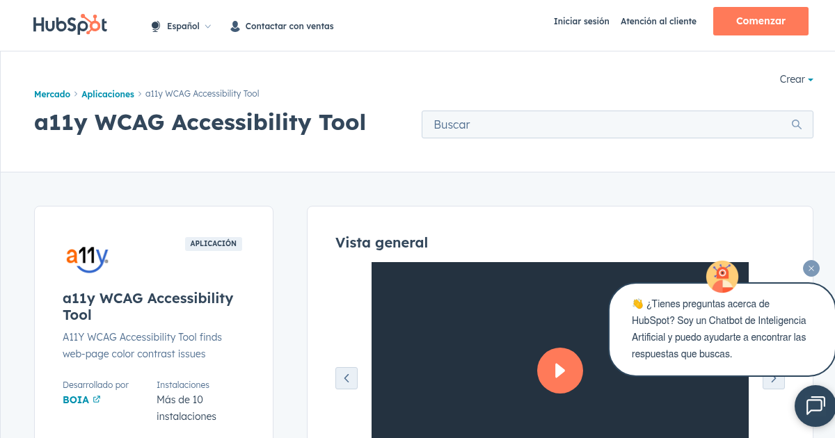 a11y WCAG Accessibility Tool - Aplicaciones de Sistema de gestión de ...
