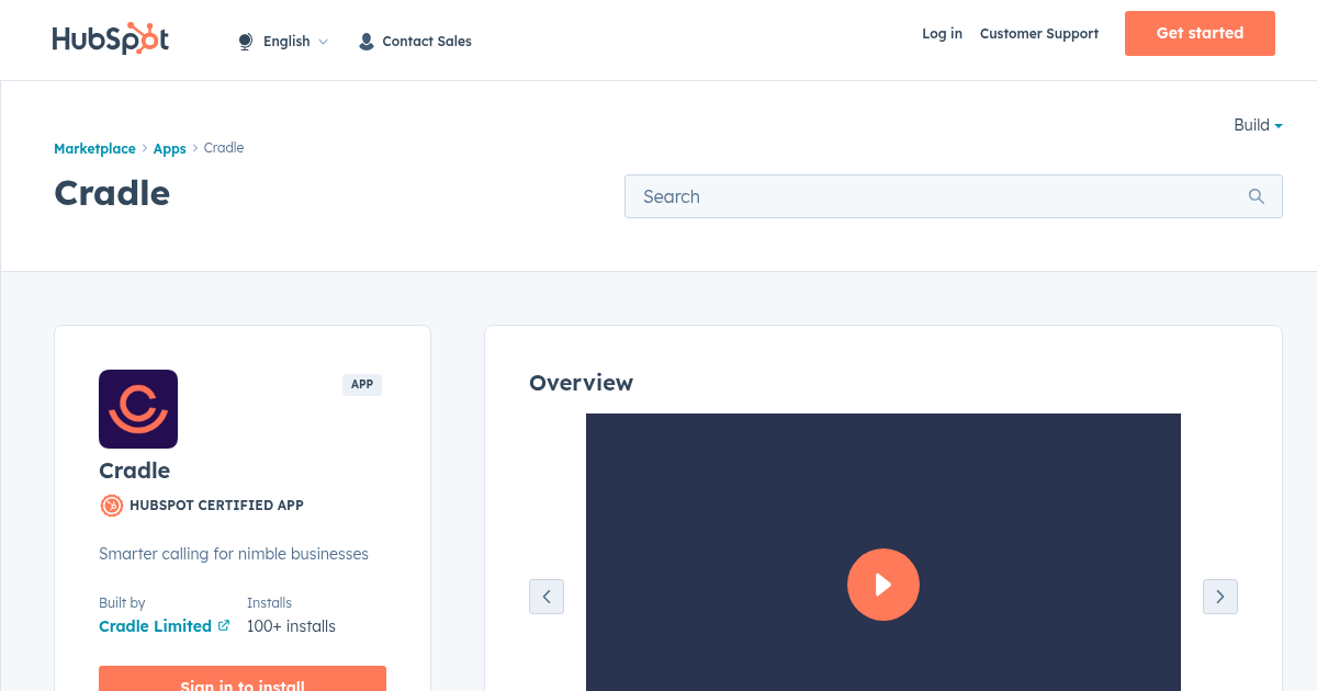 Cradle - App for HubSpot