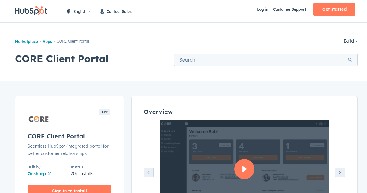 CORE Client Portal - Customer Success and Ticketing App for HubSpot ...