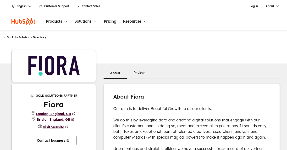 Qualifiche e servizi dell'agenzia Fiora | HubSpot