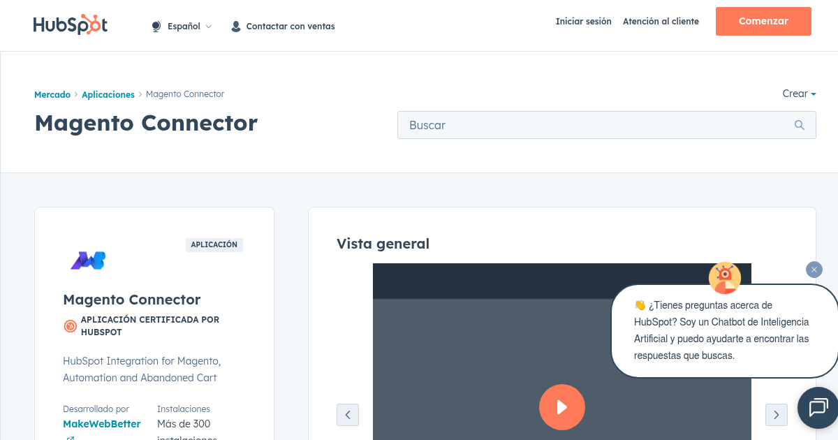 Magento Connector - Aplicaciones de Comercio electrónico para HubSpot ...