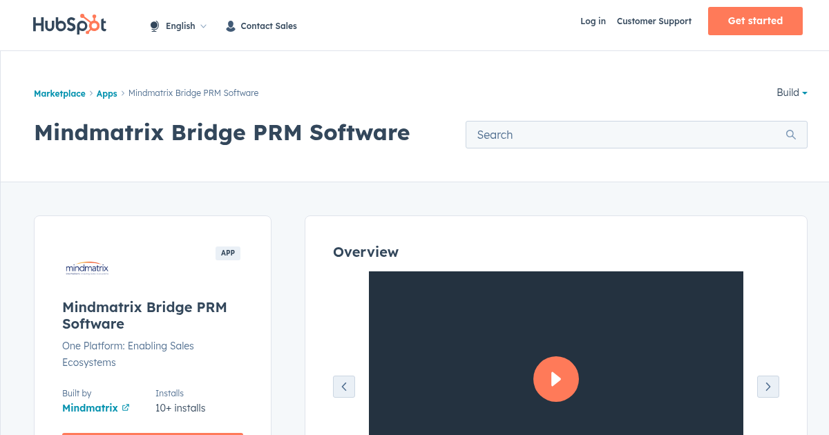 Mindmatrix Bridge PRM Software - App for HubSpot