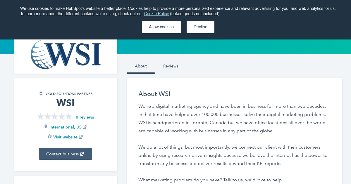 WSI Agency Services & Qualifications | HubSpot