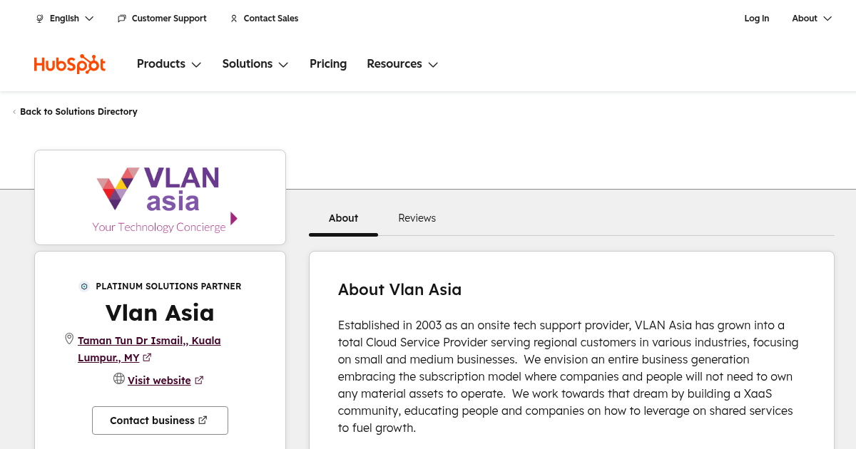 Vlan Asia Agency Services & Qualifications | HubSpot