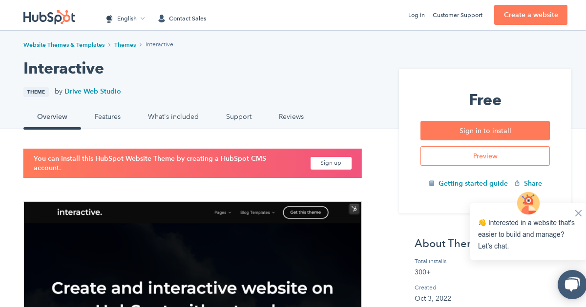 Interactive Theme by Drive Web Studio