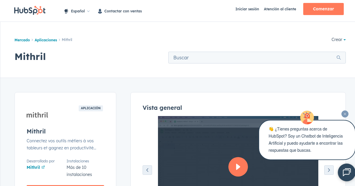 Mithril - Aplicaciones de Analíticas de marketing para HubSpot | Mithril