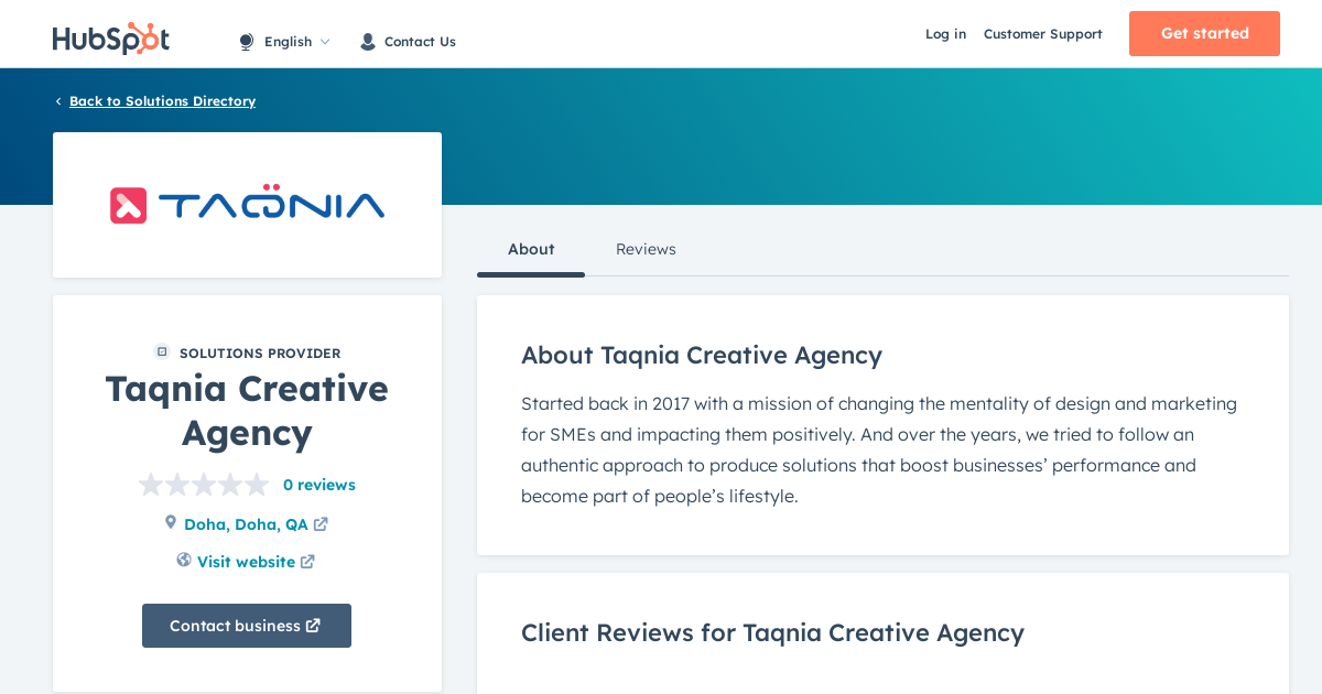 Taqnia Creative Agency Agency Services & Qualifications | HubSpot