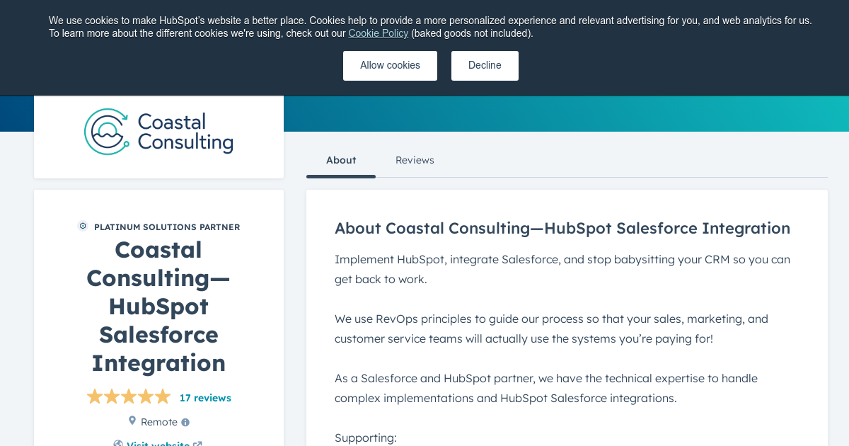 Coastal Consulting—HubSpot Salesforce Integration Agency Services ...