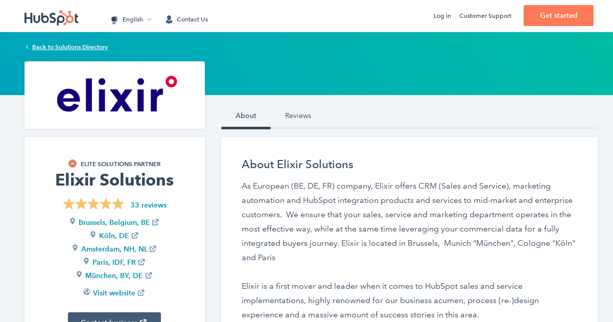 Elixir Solutions Agency Services & Qualifications | HubSpot