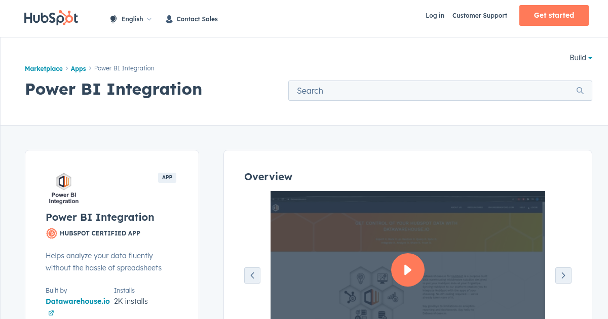 Power BI Integration - App for HubSpot | HubSpot