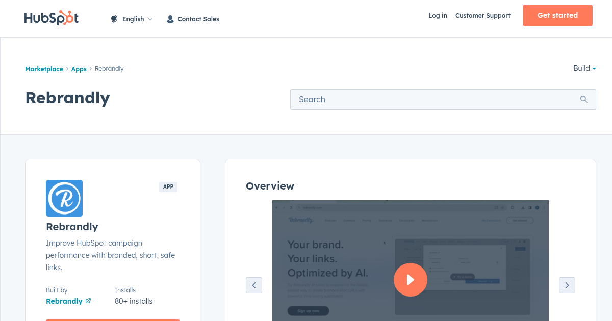 Rebrandly - Marketing Automation App for HubSpot | Rebrandly