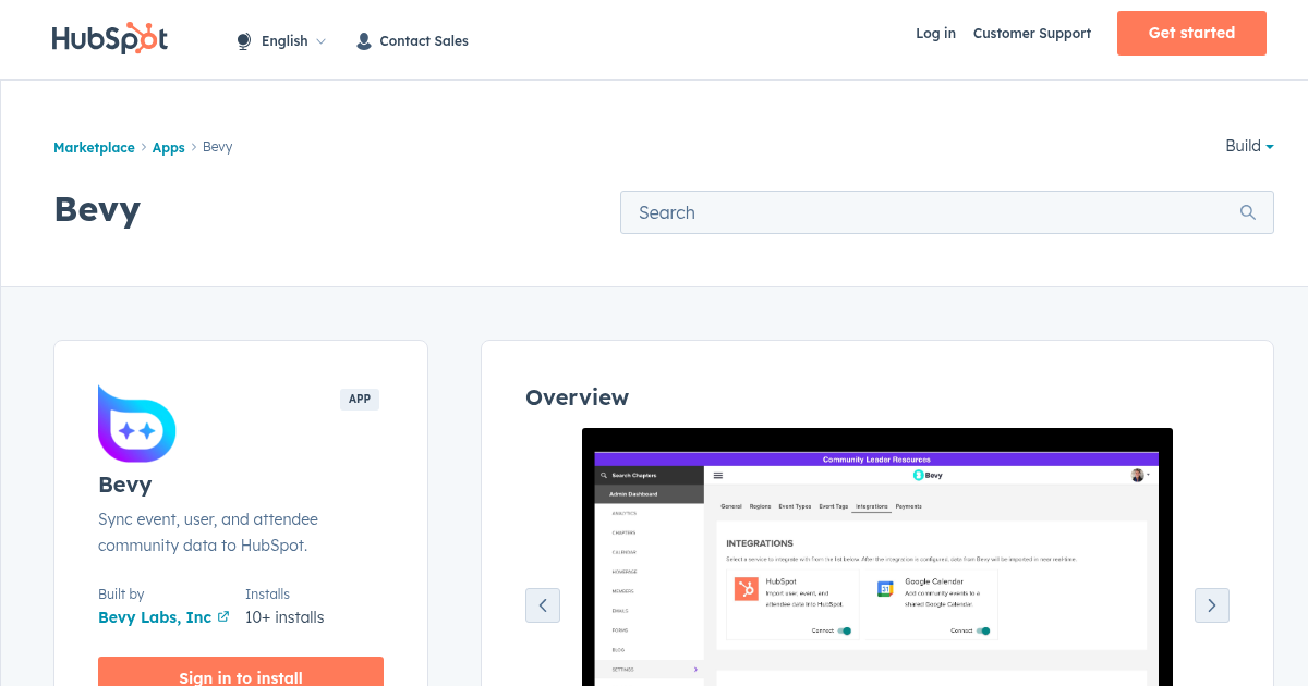 Bevy - App for HubSpot | HubSpot