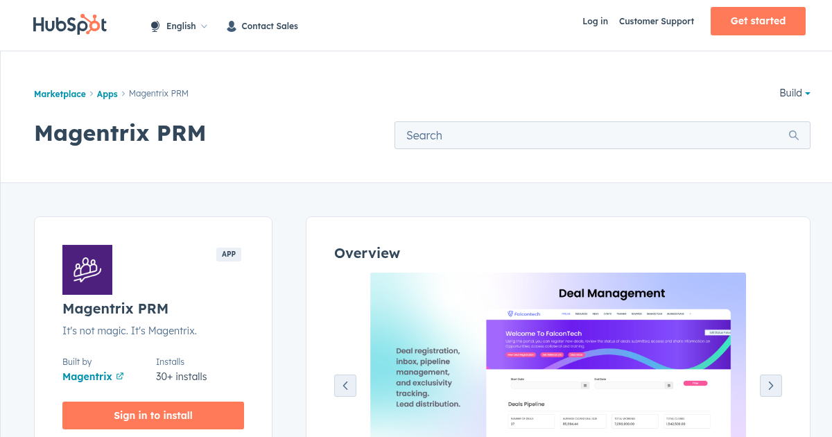 Magentrix PRM - App for HubSpot | HubSpot