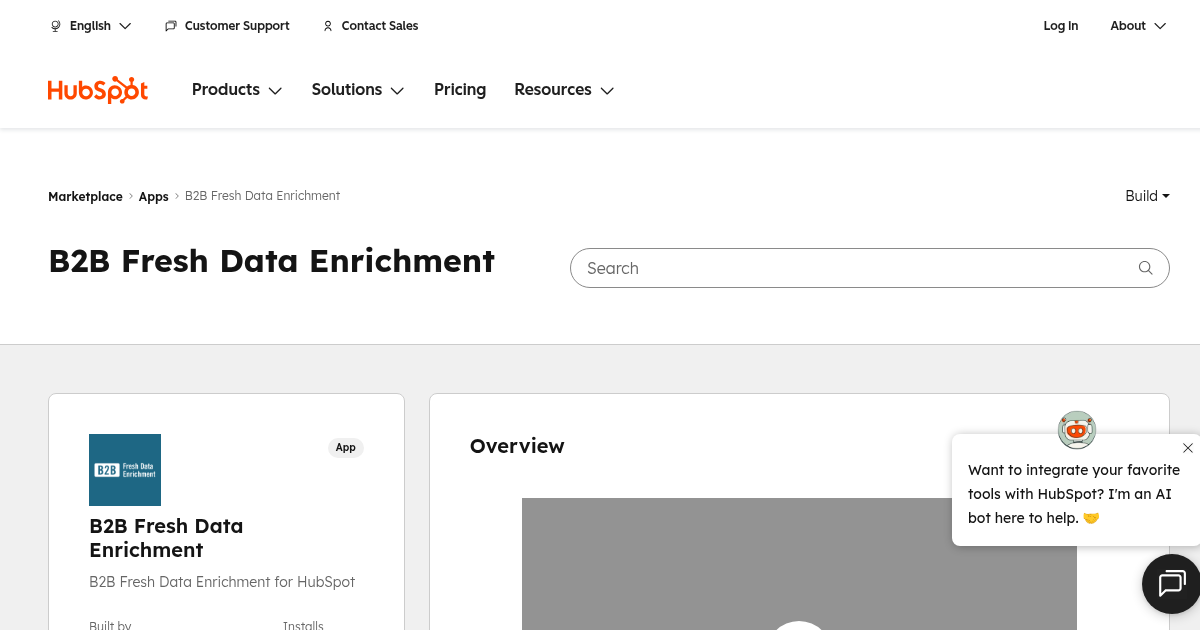 B2B Fresh Data Enrichment - App for HubSpot | Resonate
