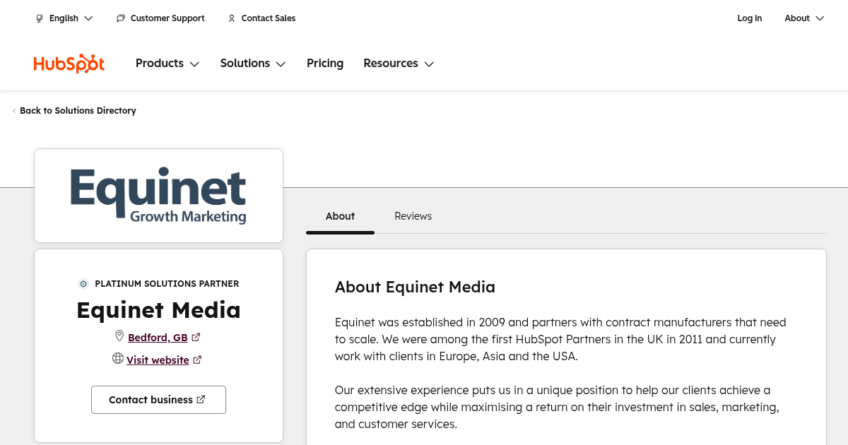 Equinet Media Agency Services & Qualifications | HubSpot
