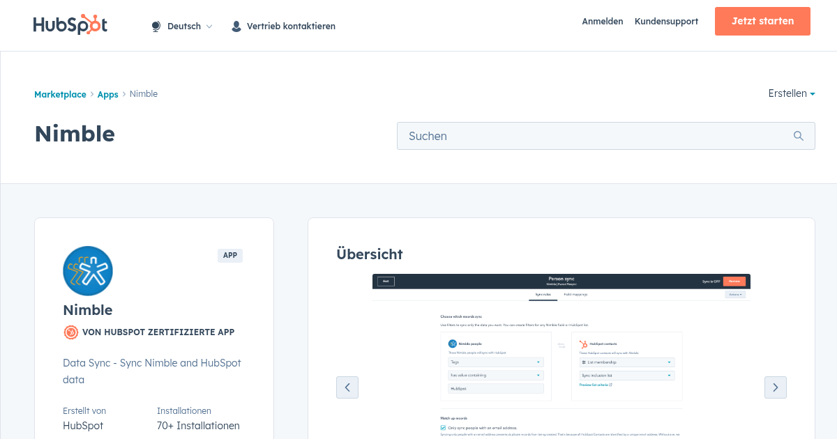 Nimble – CRM-App für HubSpot | HubSpot