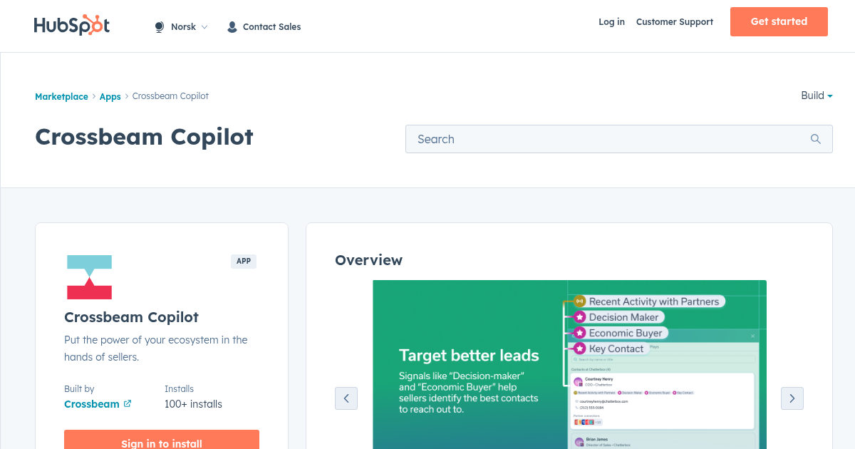 Crossbeam Copilot - Sales Enablement App for HubSpot | Crossbeam