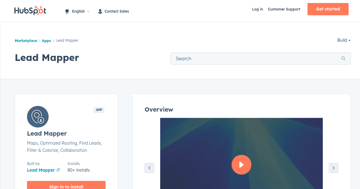 Lead Mapper - App for HubSpot | HubSpot