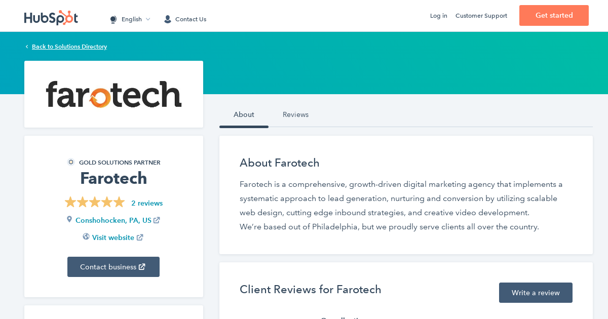 Farotech Agentur-Services und -Qualifikationen | HubSpot