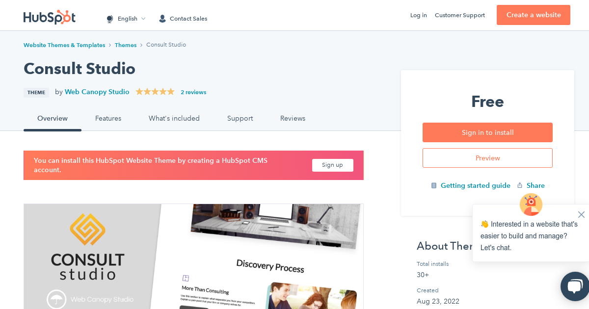 Consult Studio Theme by Web Canopy Studio