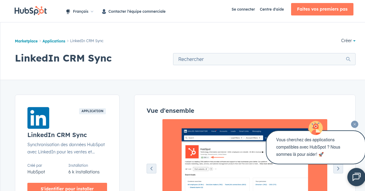 LinkedIn CRM Sync - Application pour HubSpot | HubSpot