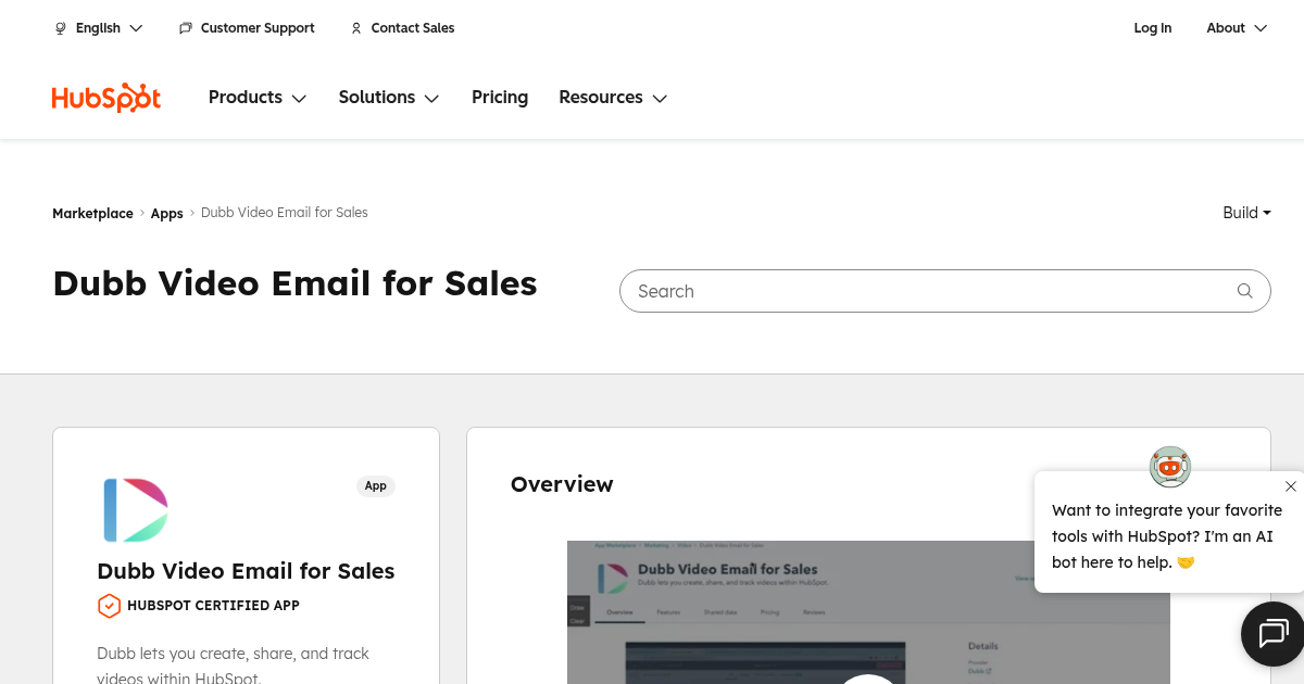 Dubb Video Email for Sales - Video App for HubSpot | Dubb