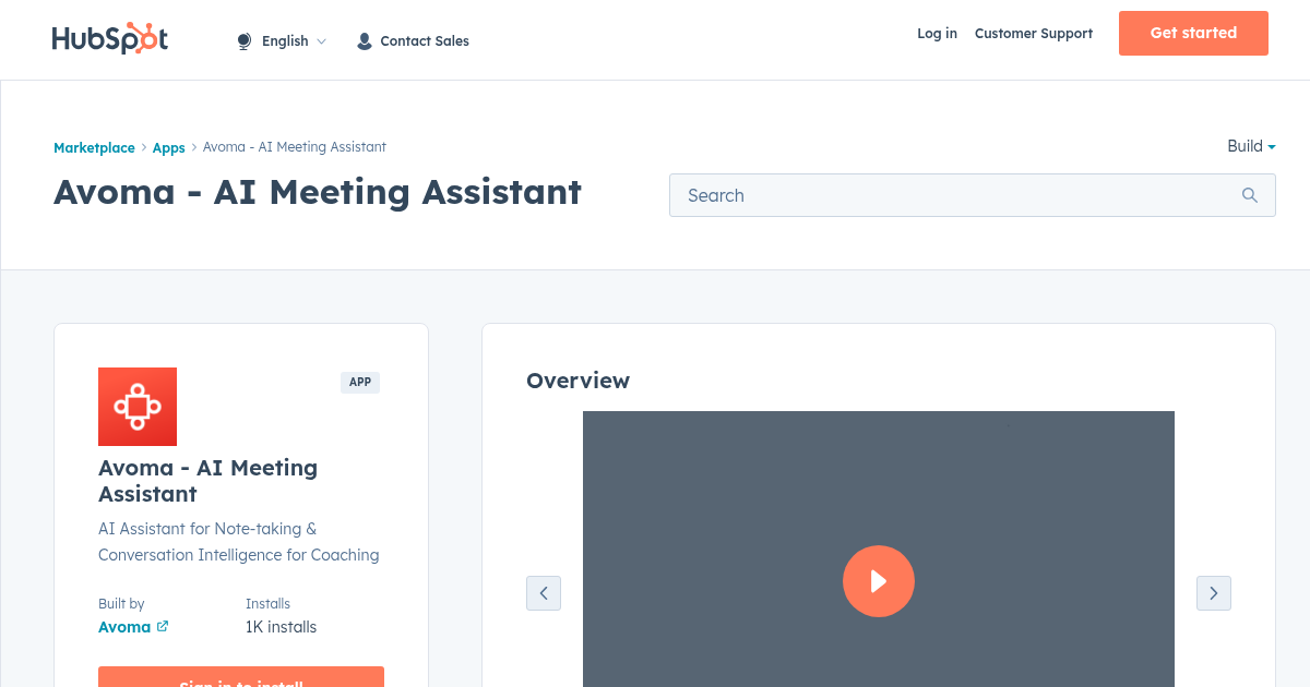 Avoma - AI Meeting Assistant - Sales Enablement App for HubSpot | Avoma