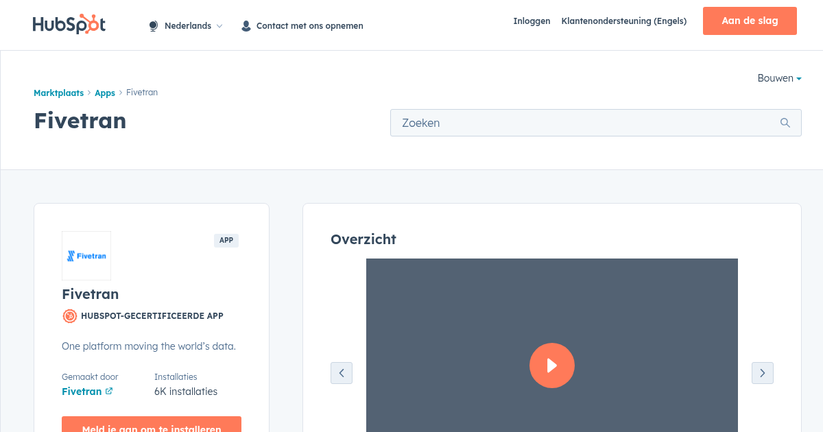 Fivetran - Marketing-analyse en Gegevensmigratie App for HubSpot | Fivetran