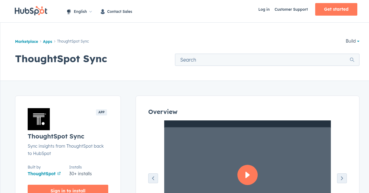 ThoughtSpot Sync - Marketing Analytics App for HubSpot | ThoughtSpot