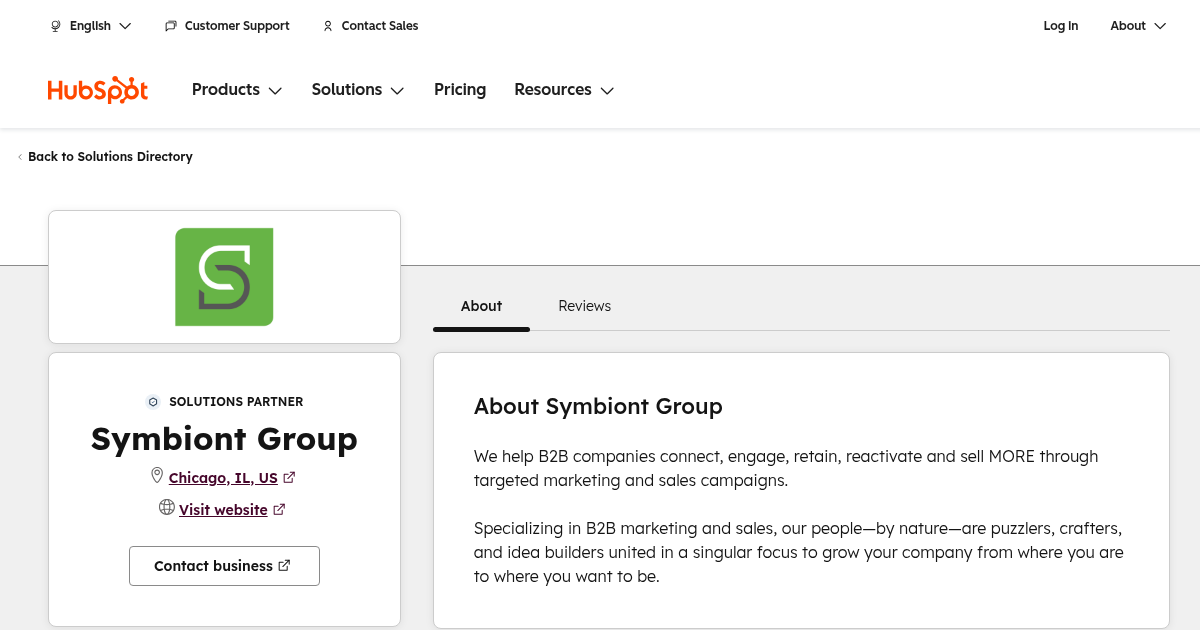 Symbiont Group Agency Services & Qualifications | HubSpot