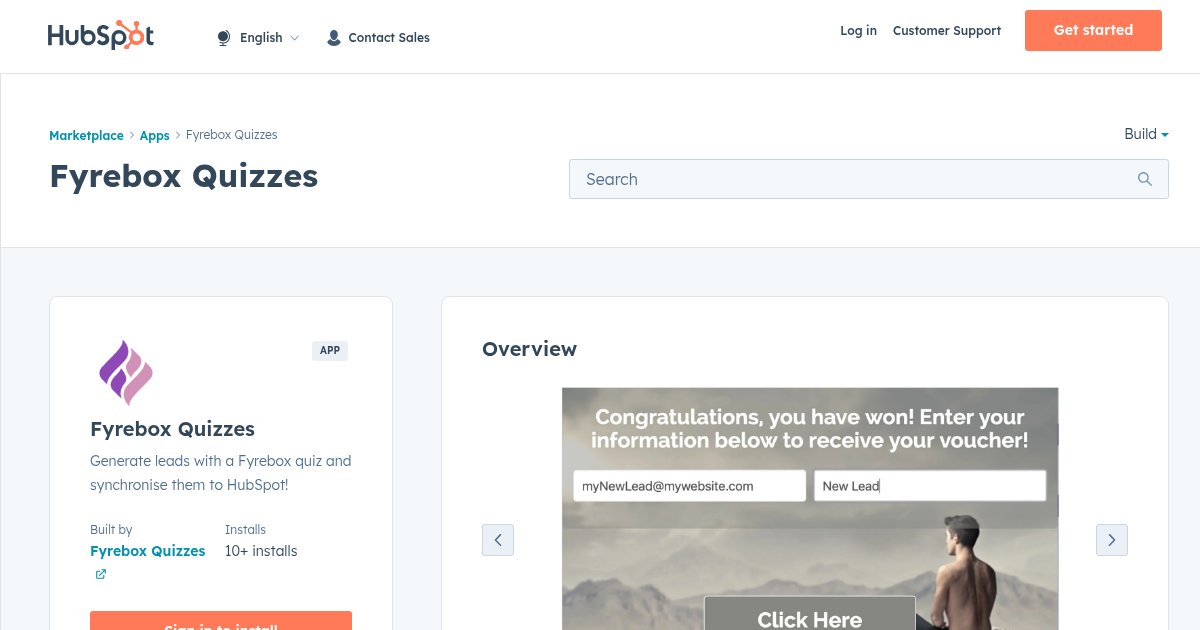 Fyrebox Quizzes - App for HubSpot