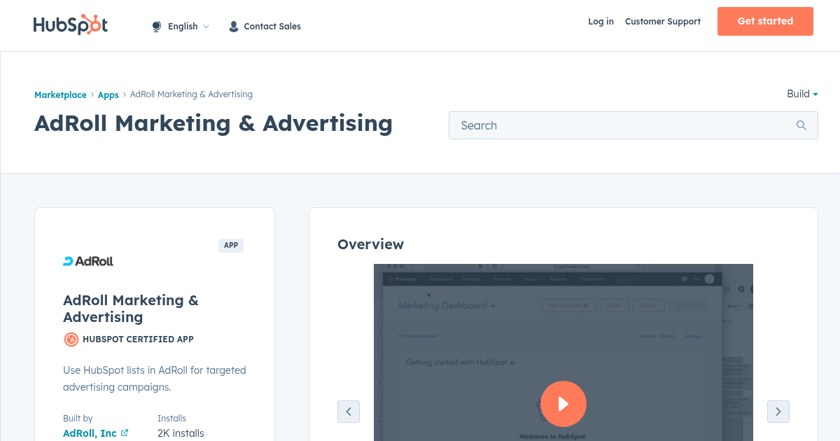 AdRoll Marketing & Advertising - Advertising App for HubSpot | AdRoll, Inc