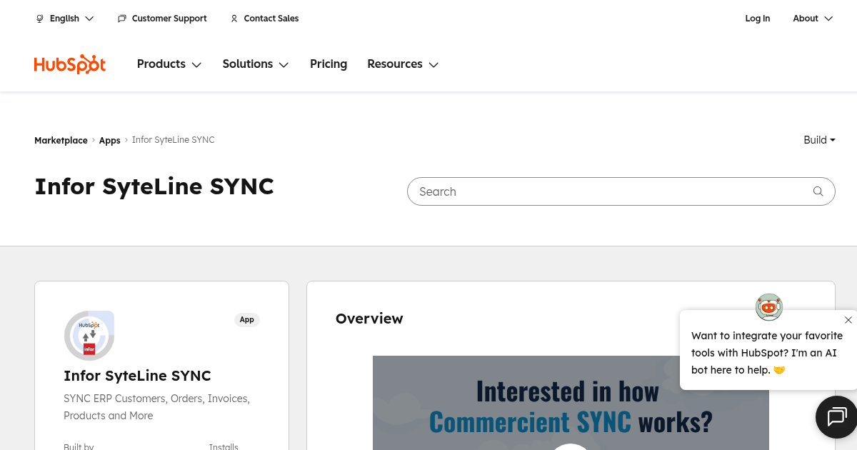 Infor SyteLine SYNC - ERP and Connector App for HubSpot | Commercient